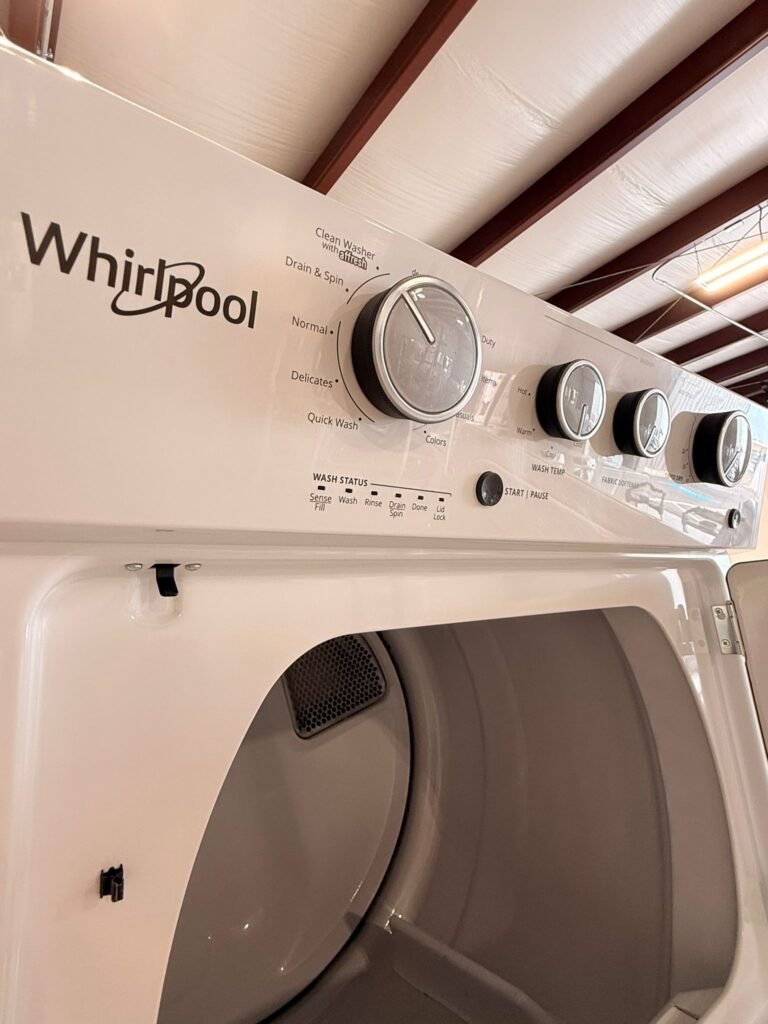 Whirlpool 27 Inch Electric Stacked Laundry Center with 9 Wash Cycles ...